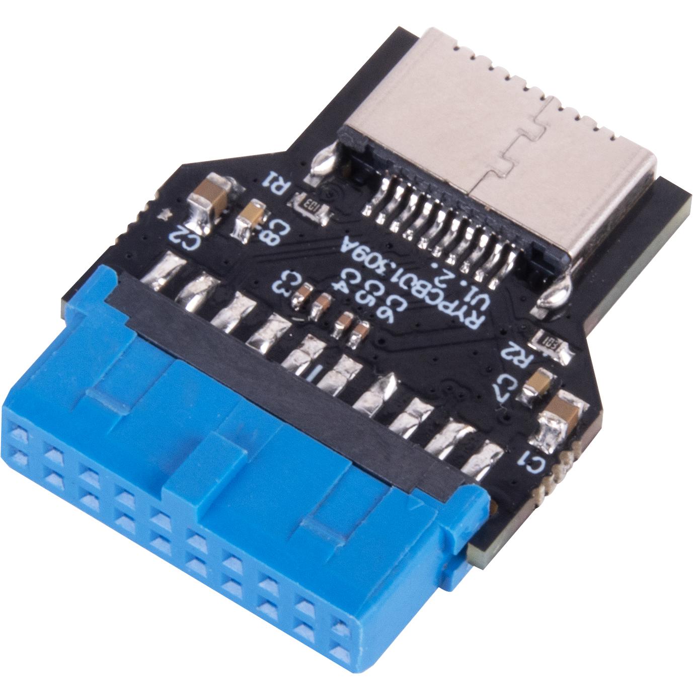 SilverStone CP14-R USB 3.0 to USB Type-C Internal Header Adapter | PLE ...