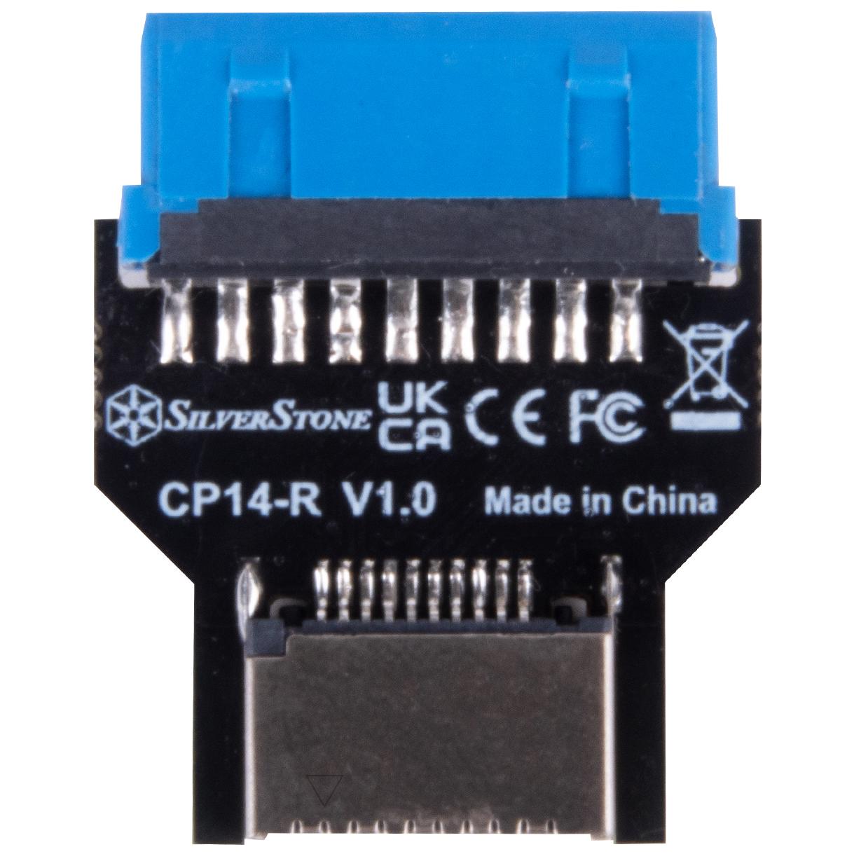 SilverStone CP14-R USB 3.0 to USB Type-C Internal Header Adapter | PLE ...