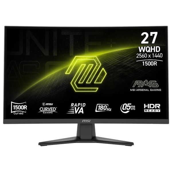 MSI MAG 275CQF E18 - 27" Curved 1440p 180Hz 0.5ms Fast VA Gaming ...