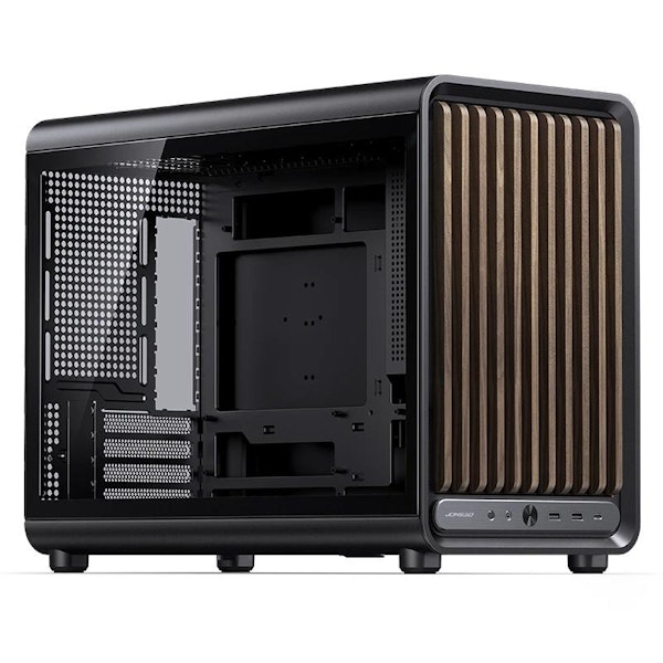 Jonsbo D33 Wood - 39L Compact mATX Case (Black) | PLE Computers