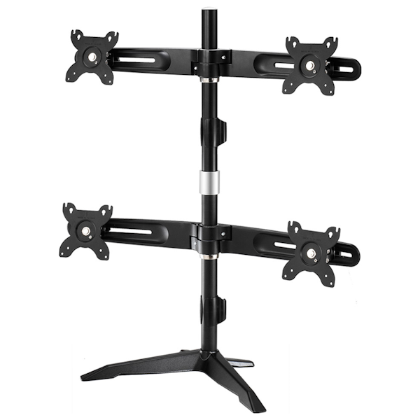 Aavara AV-DS400 Freestanding Quad Monitor Stand (up to 24") | PLE Computers
