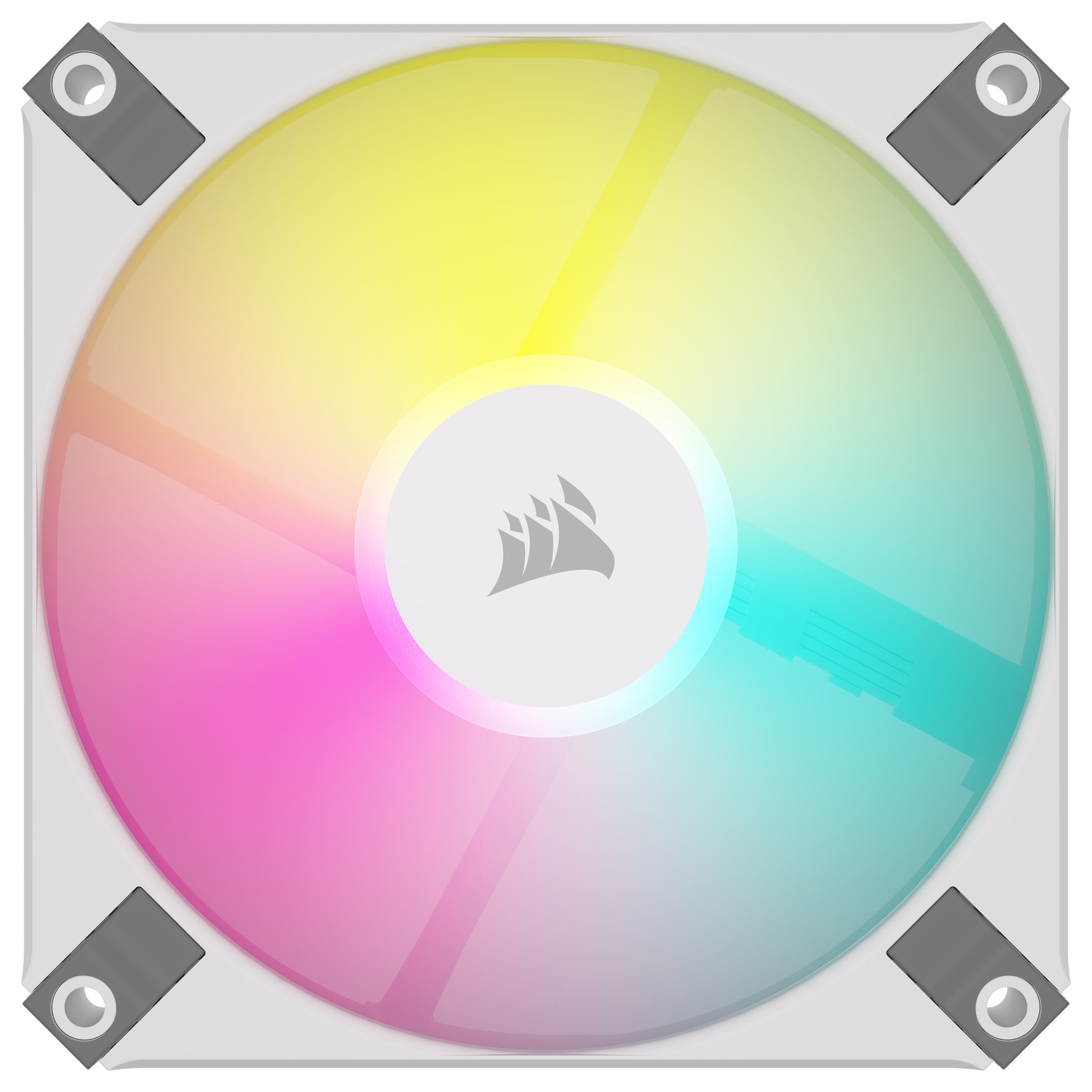 Corsair iCUE AF120 RGB SLIM - 120mm PWM Fan (White) | PLE Computers