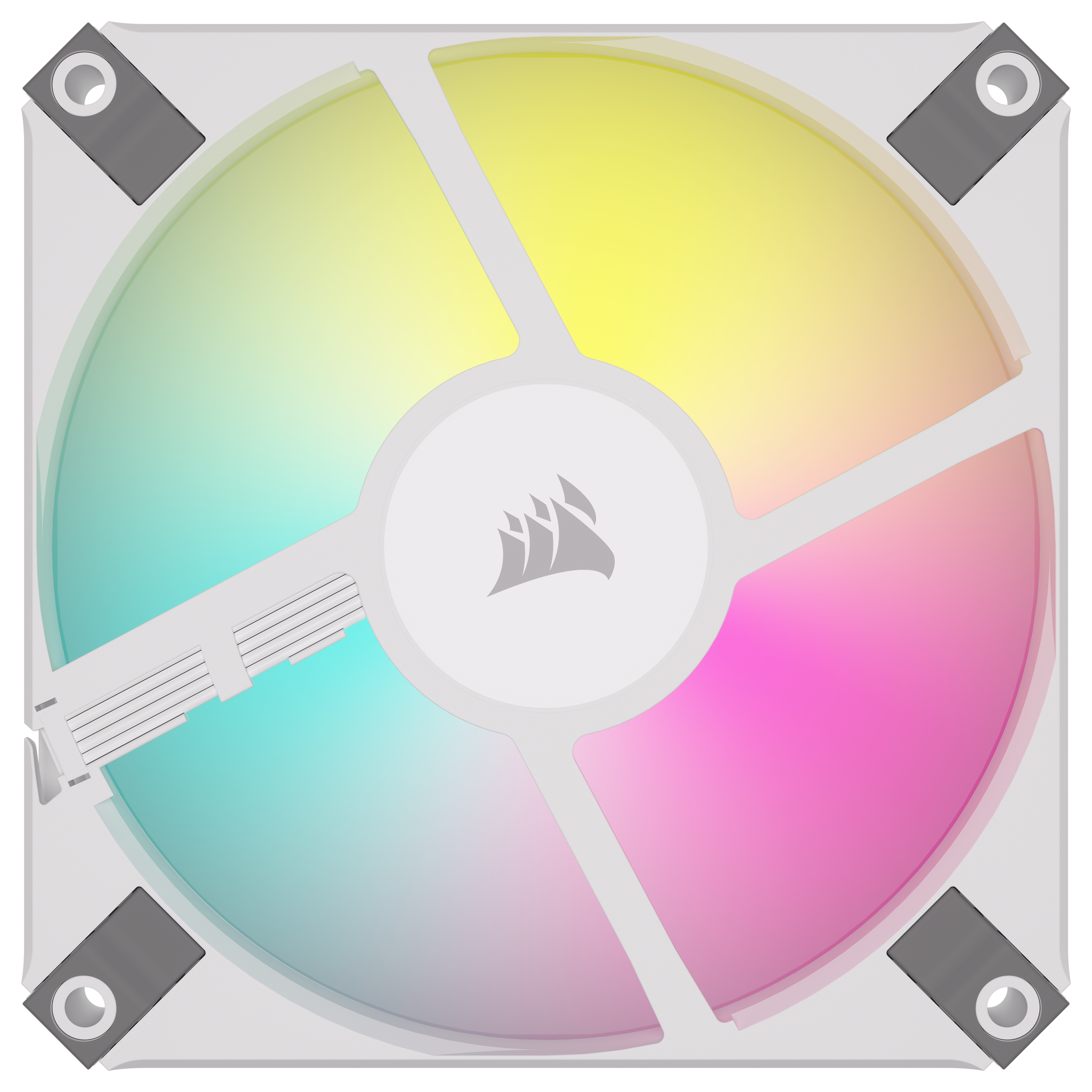 Corsair iCUE AF120 RGB SLIM - 120mm PWM Fan (White) | PLE Computers