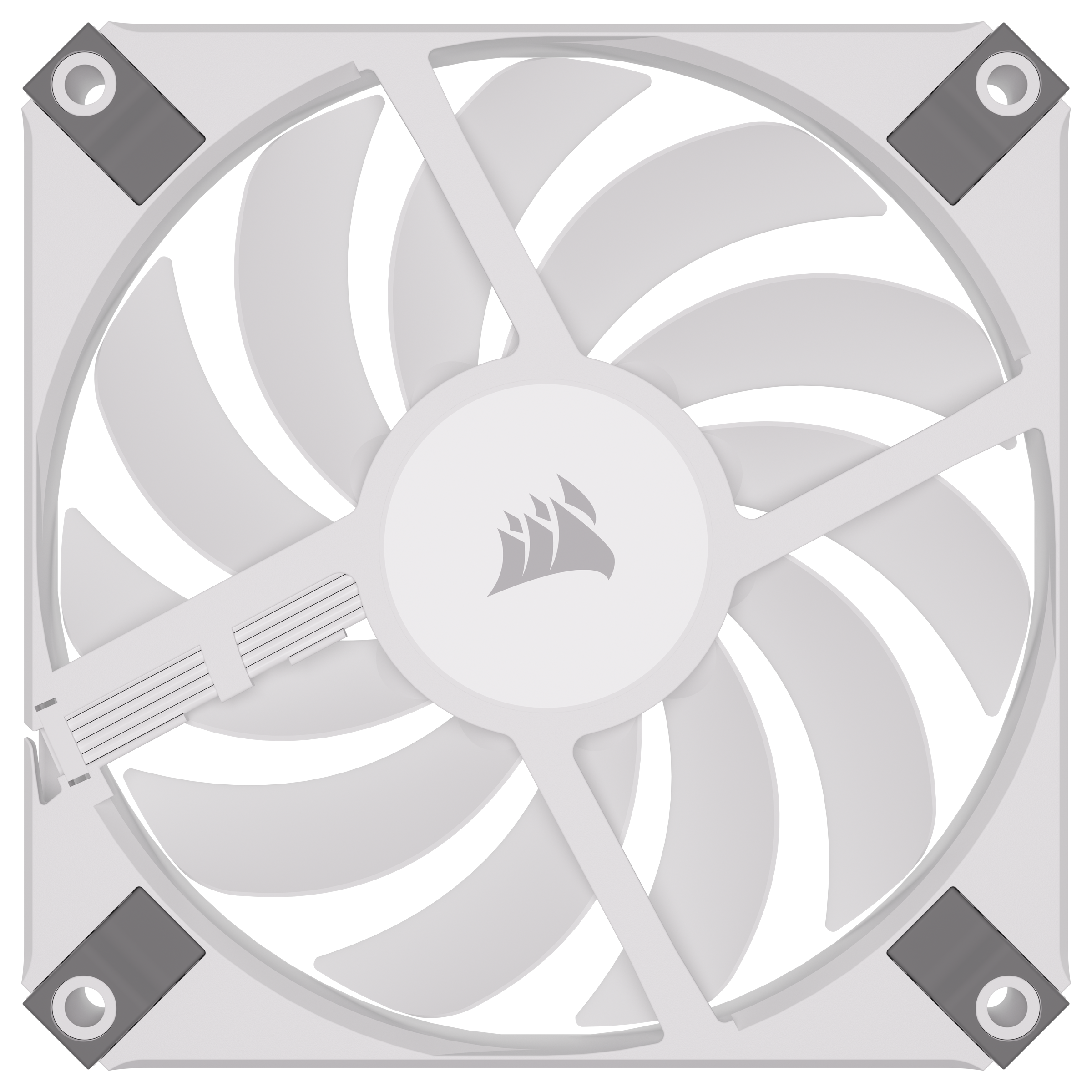 Corsair iCUE AF120 RGB SLIM - 120mm PWM Fan (White) | PLE Computers