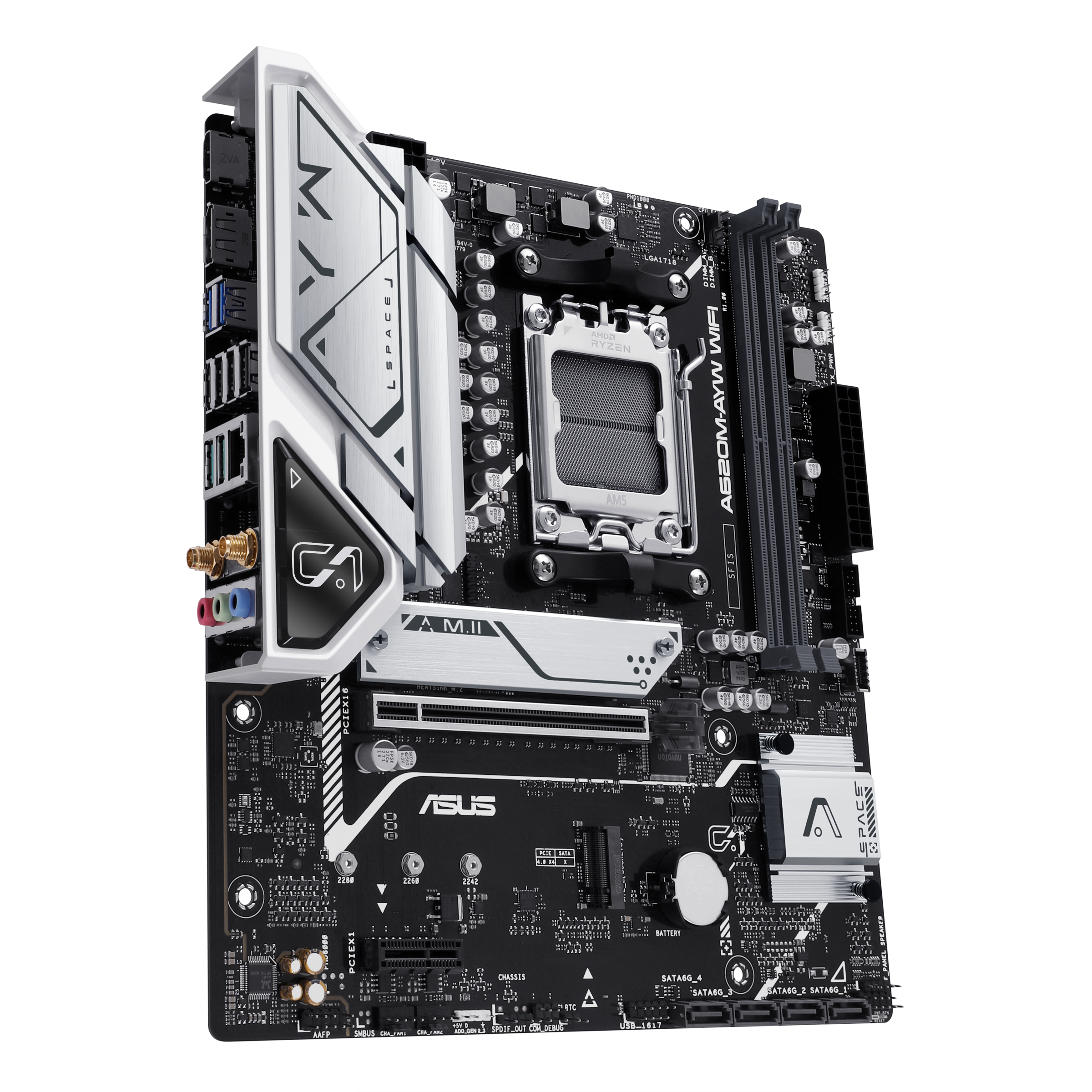ASUS A620M-AYW Wi-Fi AM5 mATX Desktop Motherboard | PLE Computers