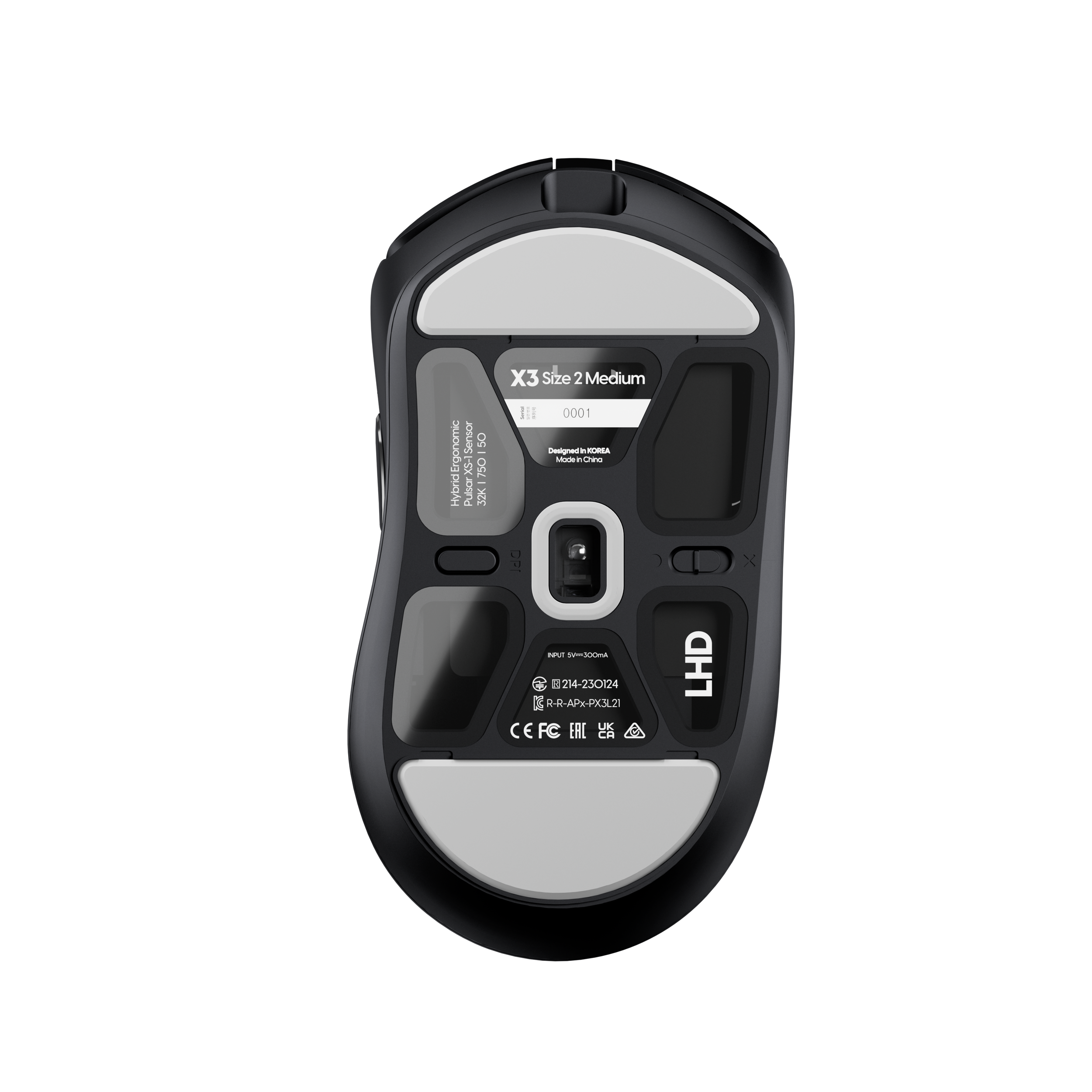 Pulsar X3 LHD - Left-Handed Wireless Gaming Mouse (Black) | PLE Computers