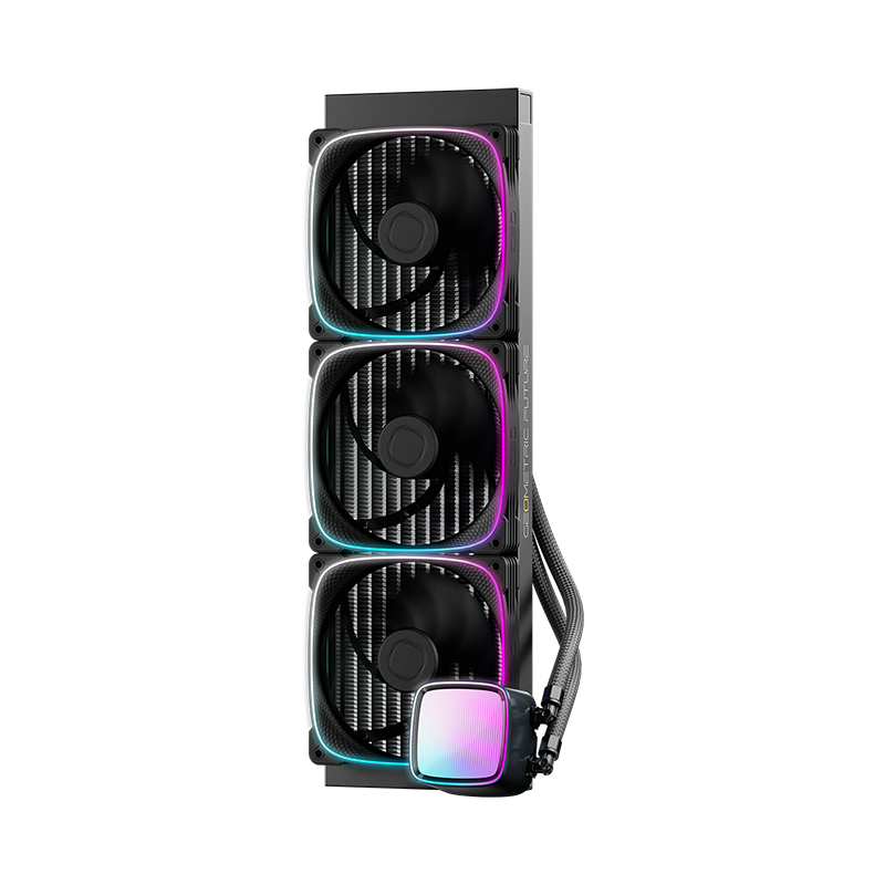 Geometric Future Eskimo Pro 420mm ARGB AIO Liquid CPU Cooler (Black ...