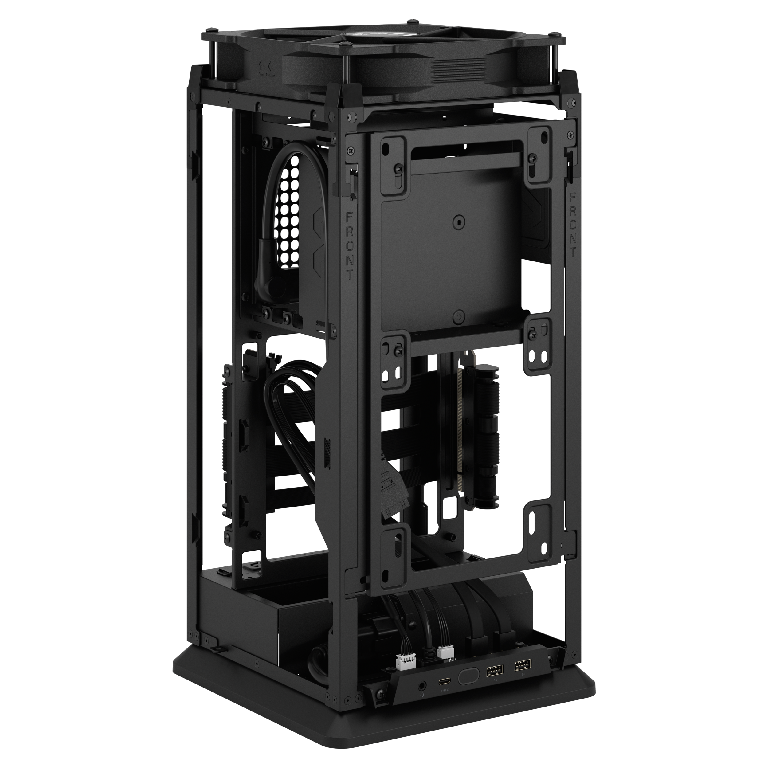 Fractal Design Mood 20.4L Compact Vertical Mini-ITX Case (Black) | PLE ...