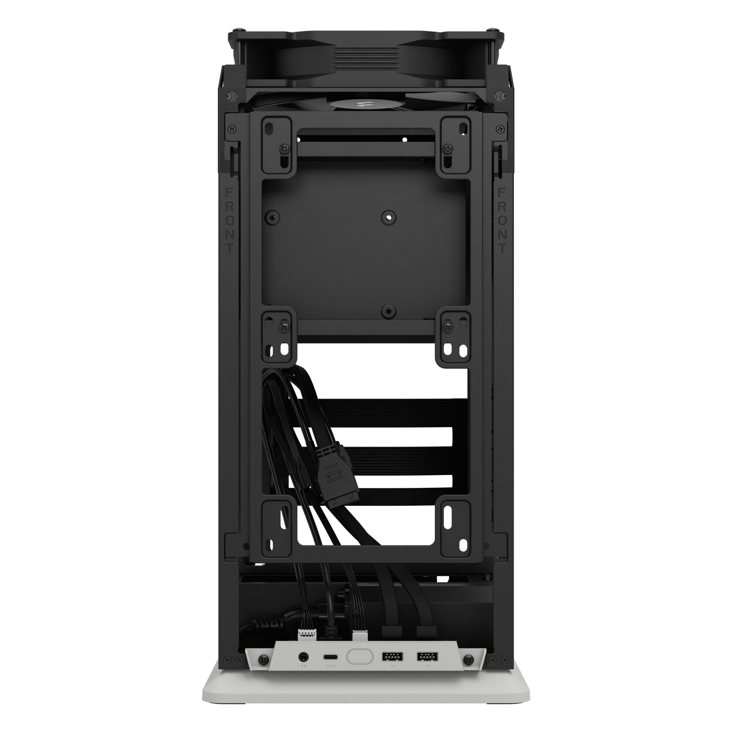 Fractal Design Mood 20.4L Compact Vertical Mini-ITX Case (Light Grey ...