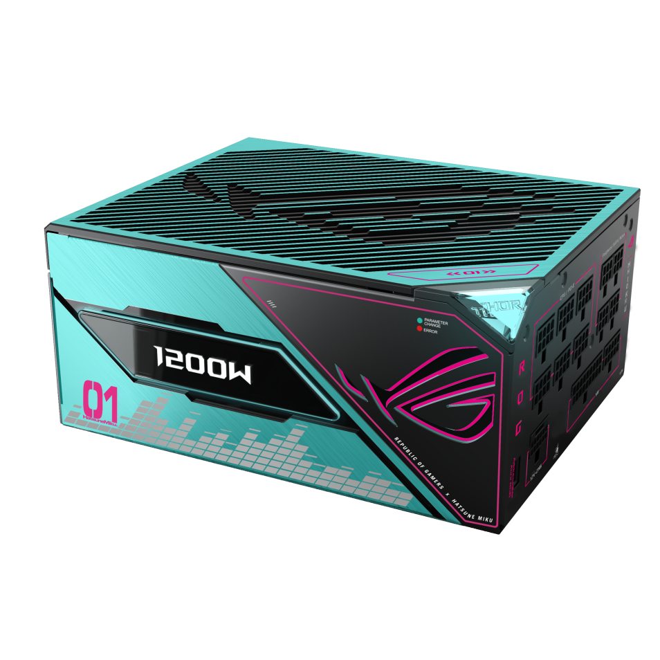 ASUS ROG THOR 1200W Platinum III PCIe 5.0 Modular PSU w/ Magnetic OLED ...