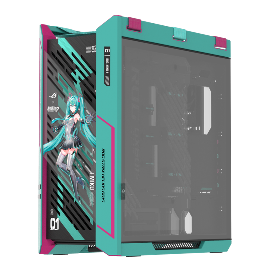 ASUS ROG Strix Helios II EATX Mid Tower Case - Hatsune Miku Edition ...