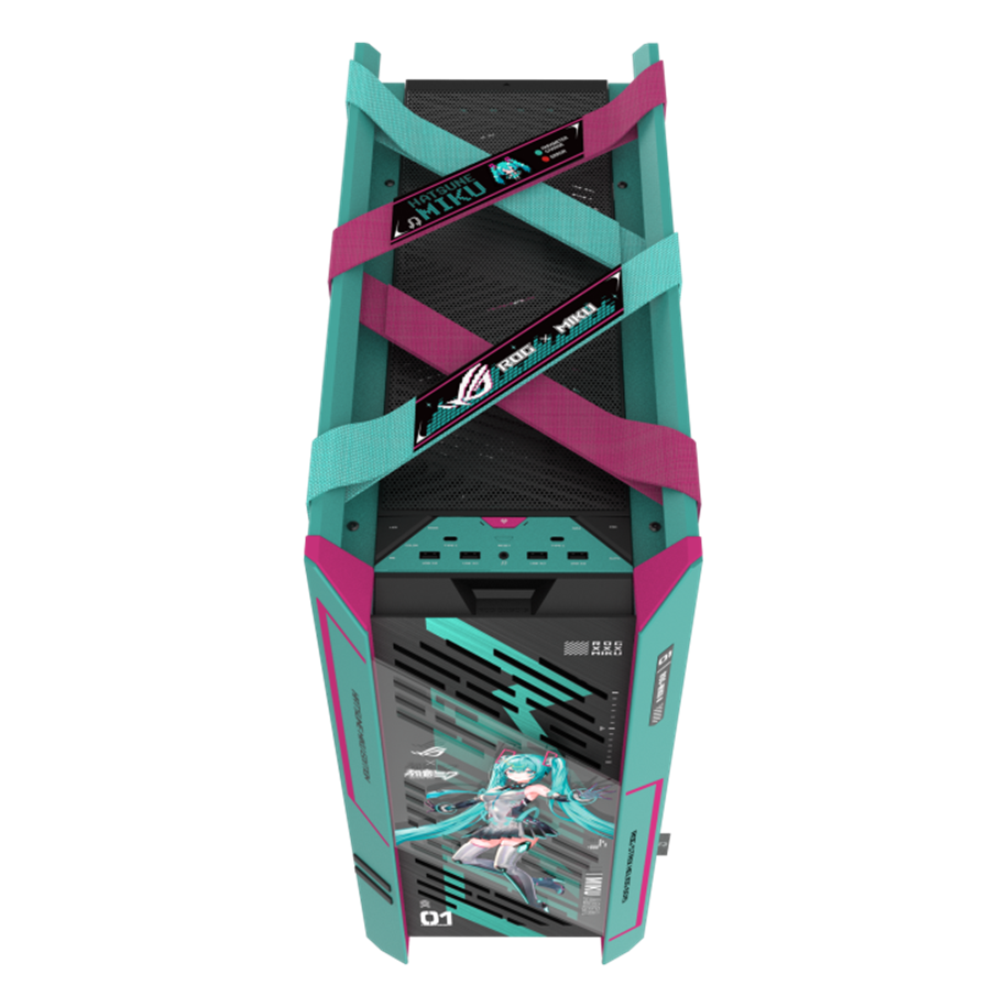 ASUS ROG Strix Helios II EATX Mid Tower Case - Hatsune Miku Edition ...