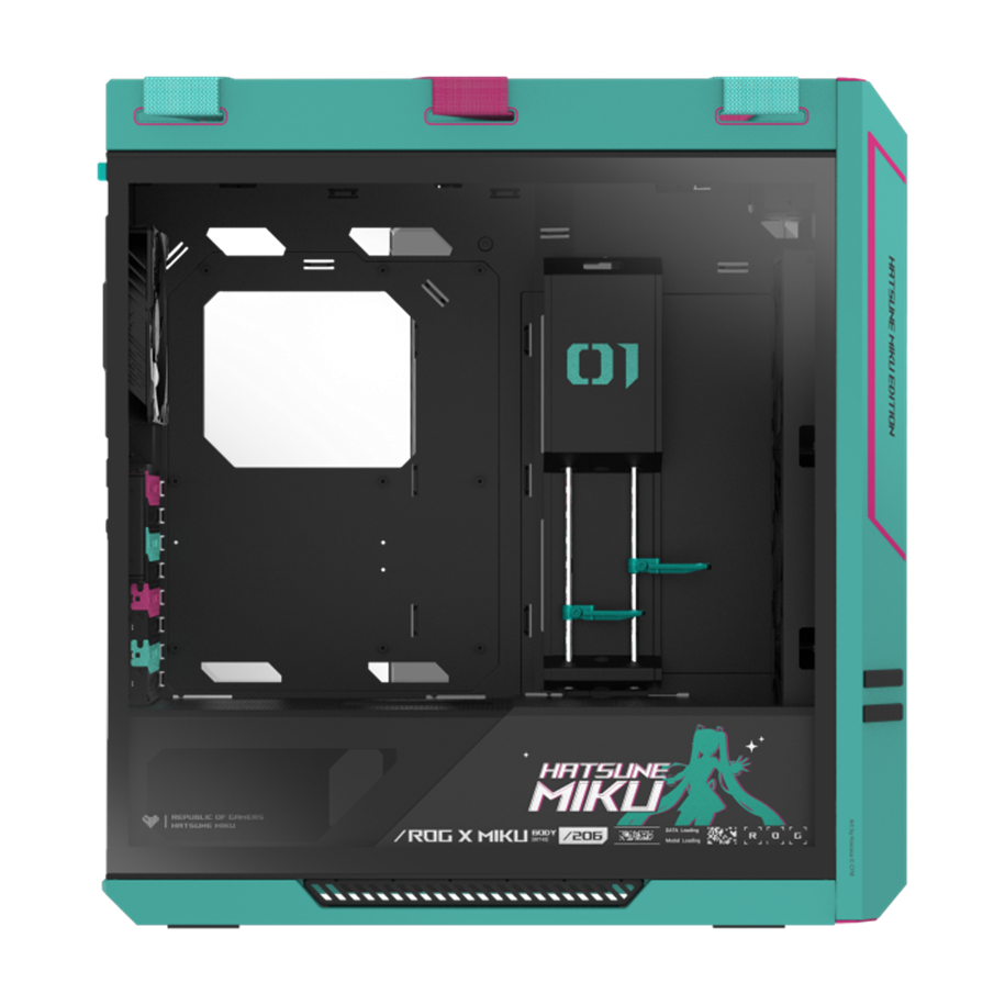 ASUS ROG Strix Helios II EATX Mid Tower Case - Hatsune Miku Edition ...