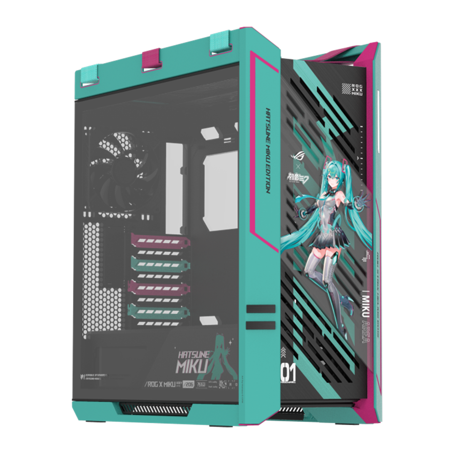 ASUS ROG Strix Helios II EATX Mid Tower Case - Hatsune Miku Edition ...
