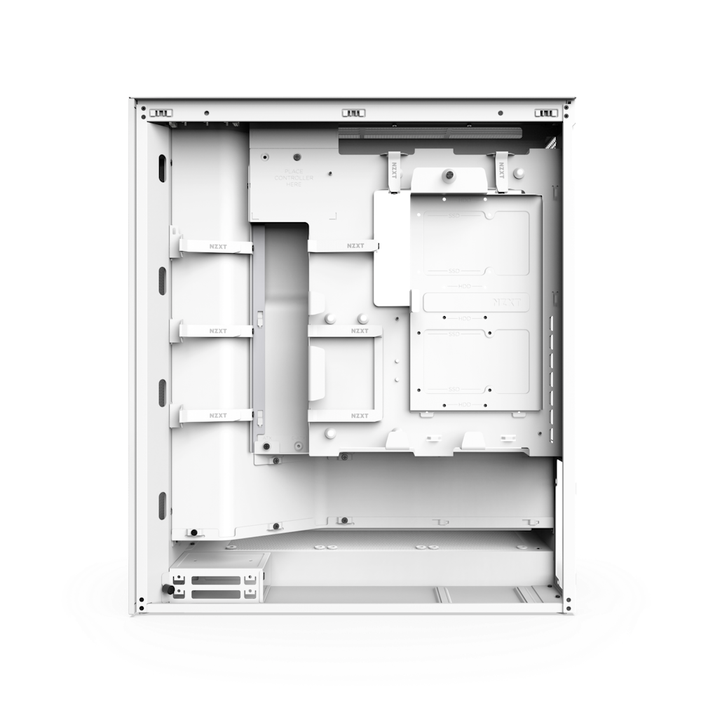 EX-DEMO NZXT H7 Flow 2024 Mid Tower Case - White | PLE Computers