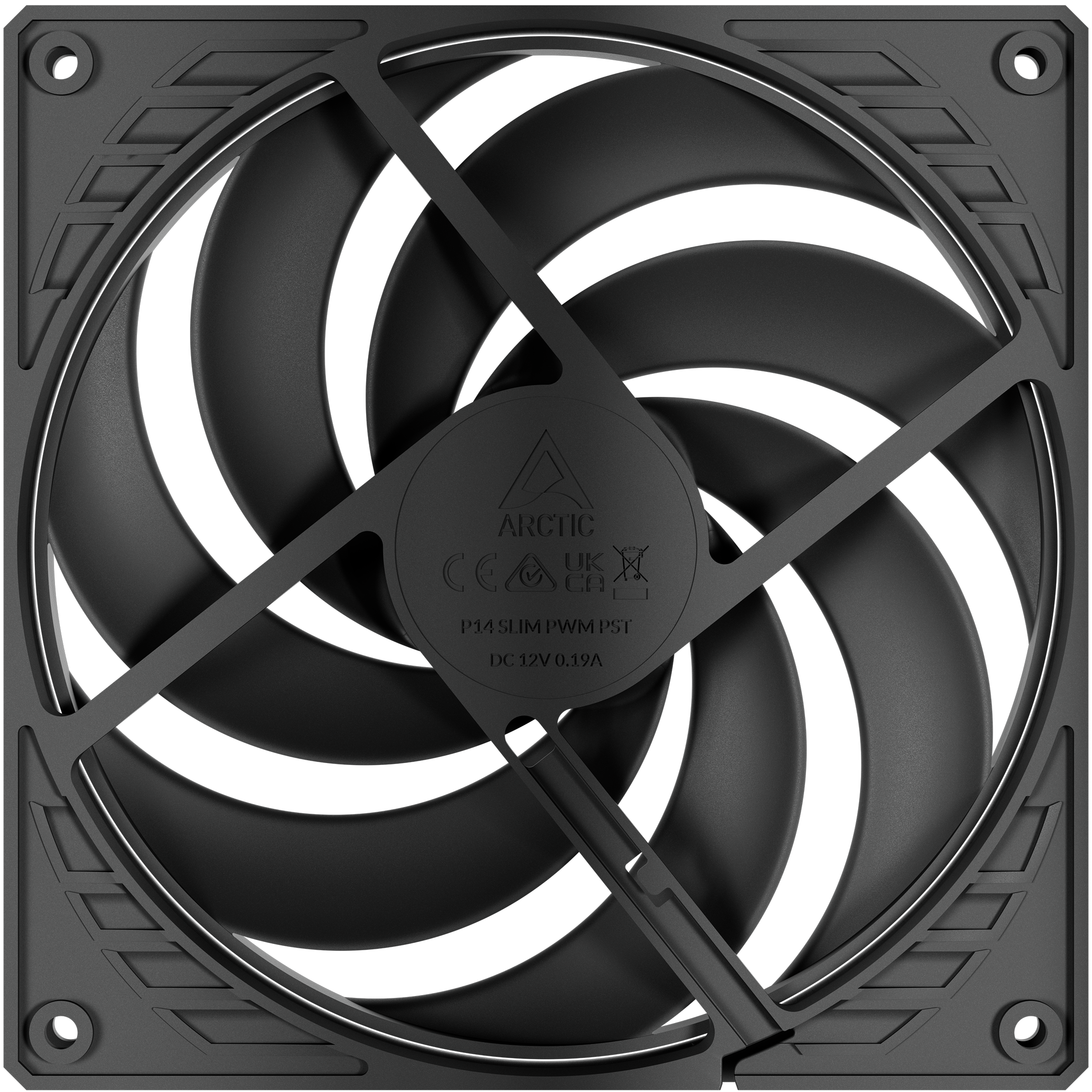 ARCTIC P14 Slim PWM PST 140mm Performance Fan (Black) | PLE Computers